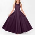 snilers Junior Bridesmaid Dresses Satin Flower Girl Dress for Wedding ...