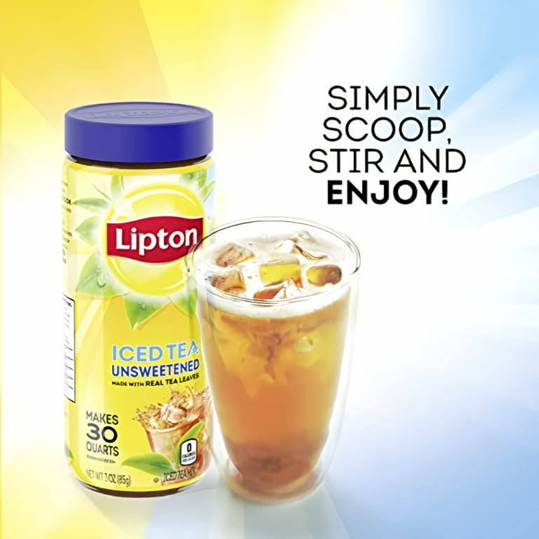 Lipton Iced Tea Mix Decaffeinated Unsweetened 30 Qt Halal Lipton Tea