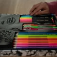 Cra-Z-Art Timeless Creations Neon Multicolor Art Drawing Set, Beginner ...