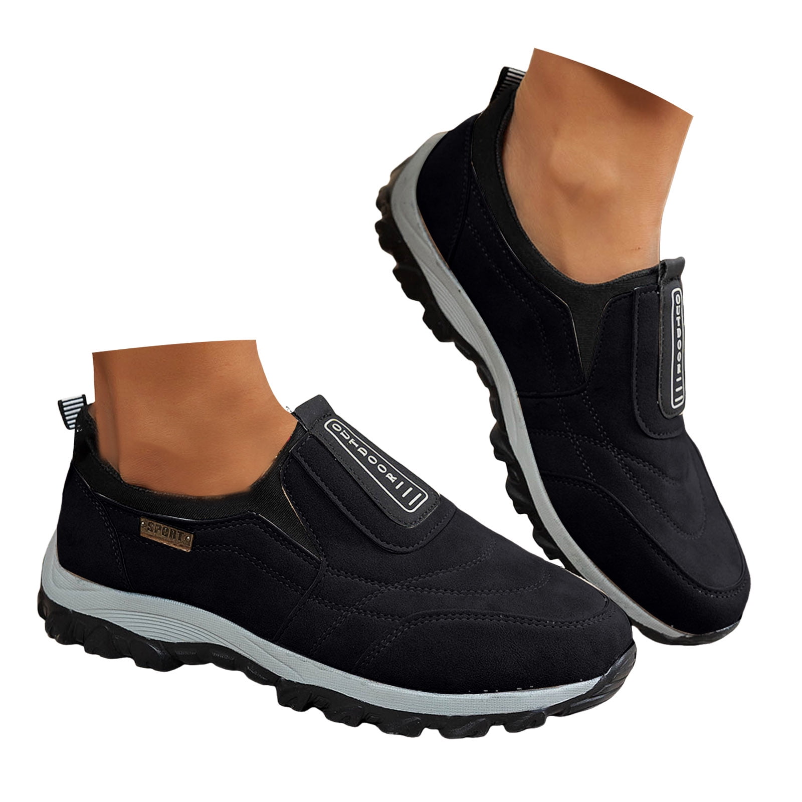 Click here for Dakaela Mens Orthopedic Walking Shoes Arch Support... prices