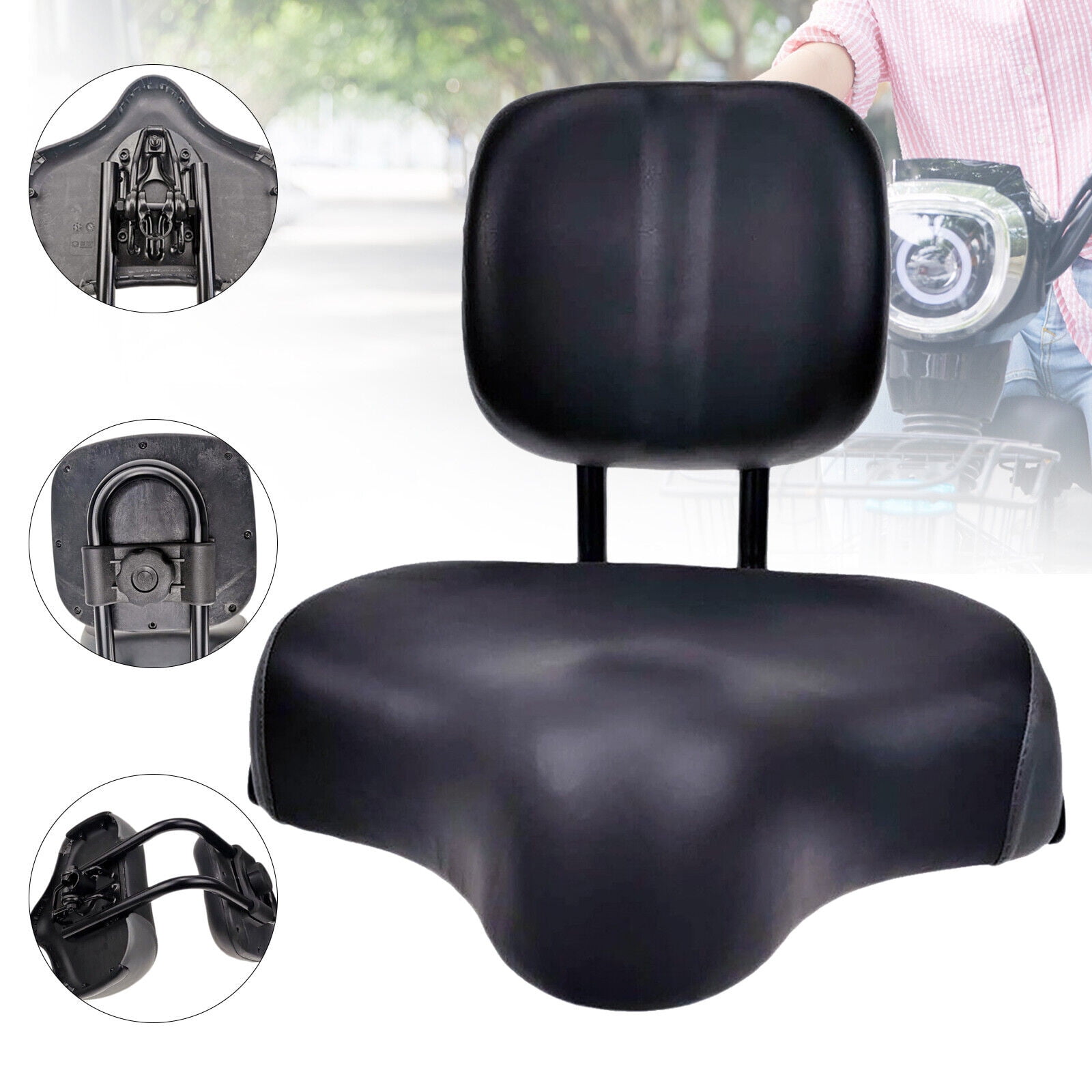 TOOL1SHOoo Bicycle Saddle Bike Seat with Soft Back Tricycle Seat for ...