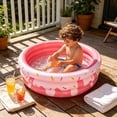 Lunxisen 1 Pcs PVC Inflatable Pool Sand Pit Ball Pit Outdoor Summer Fun ...