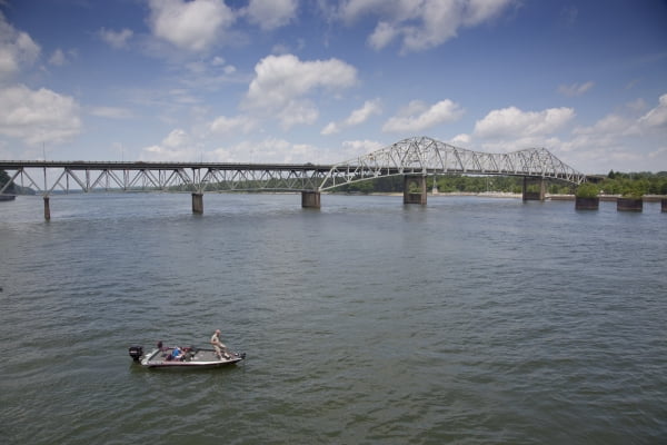 Print: Historic O'neal Bridge On The Tennessee River In Florence ...