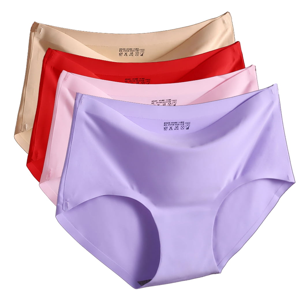 Click here for Mo Brand Women Underwear Solid Color 4 Pairs Breat... prices