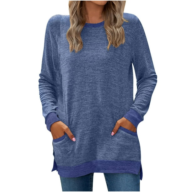 AherBiu Going out Tops for Women Hide Belly Tunic Tops to Wear with ...