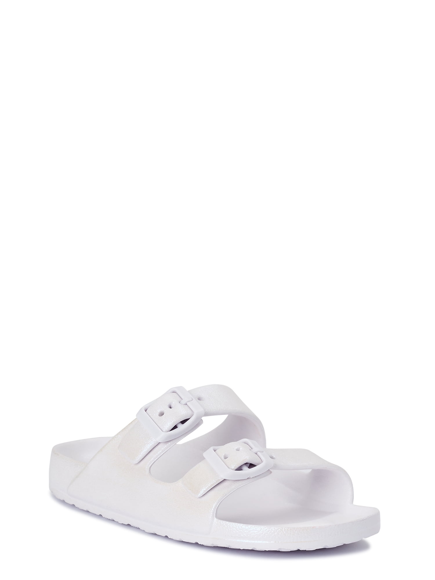 Wonder Nation Girls EVA Footbed Beach Sandals - Walmart.com