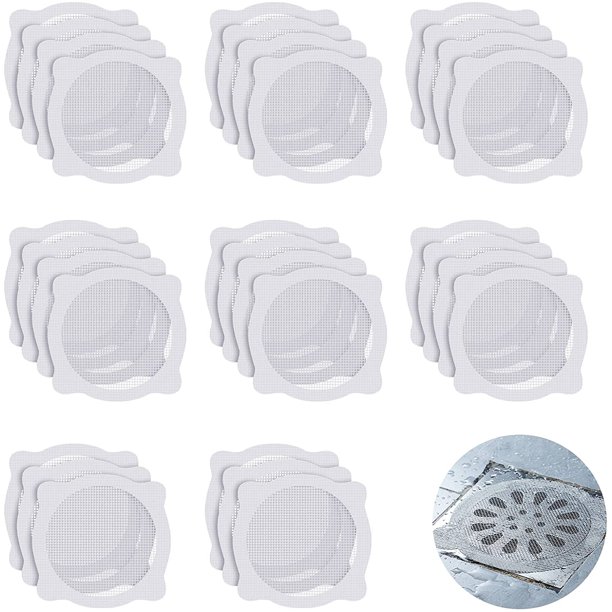Disposable Shower Drain Mesh Stickers Disposable Sink Strainer Floor ...