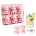 3D Fun Shapes Silicone Ice Cube Tray, Easy Release Food Grade Ice Mold ...