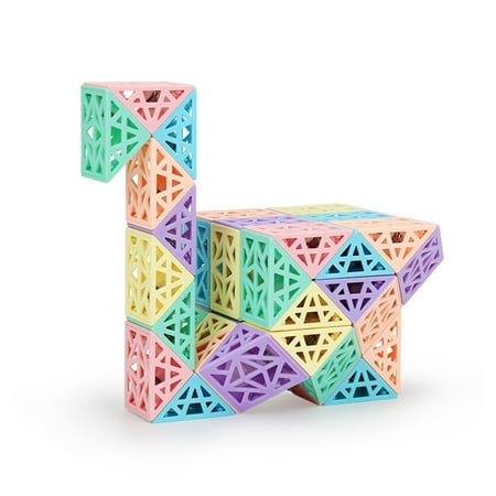 Hollow Design Wedges Magic Snake Cube Lightweight Multi-color Twist ...