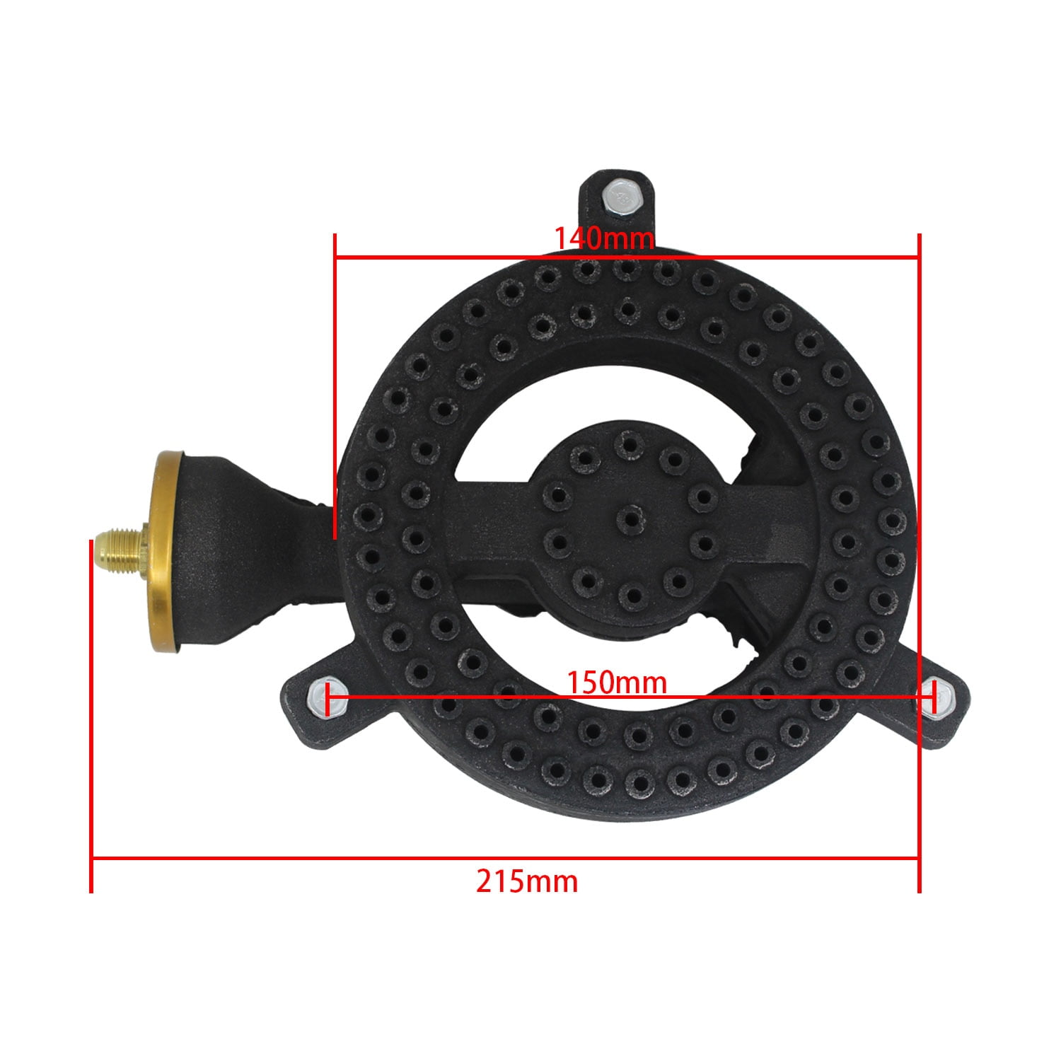 ron propane burner head with cast iron fitting orifice For Clay pot ...