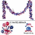 Beforeyayn Independent Day Colorful Flower Ribbon, Red White Blue Five ...