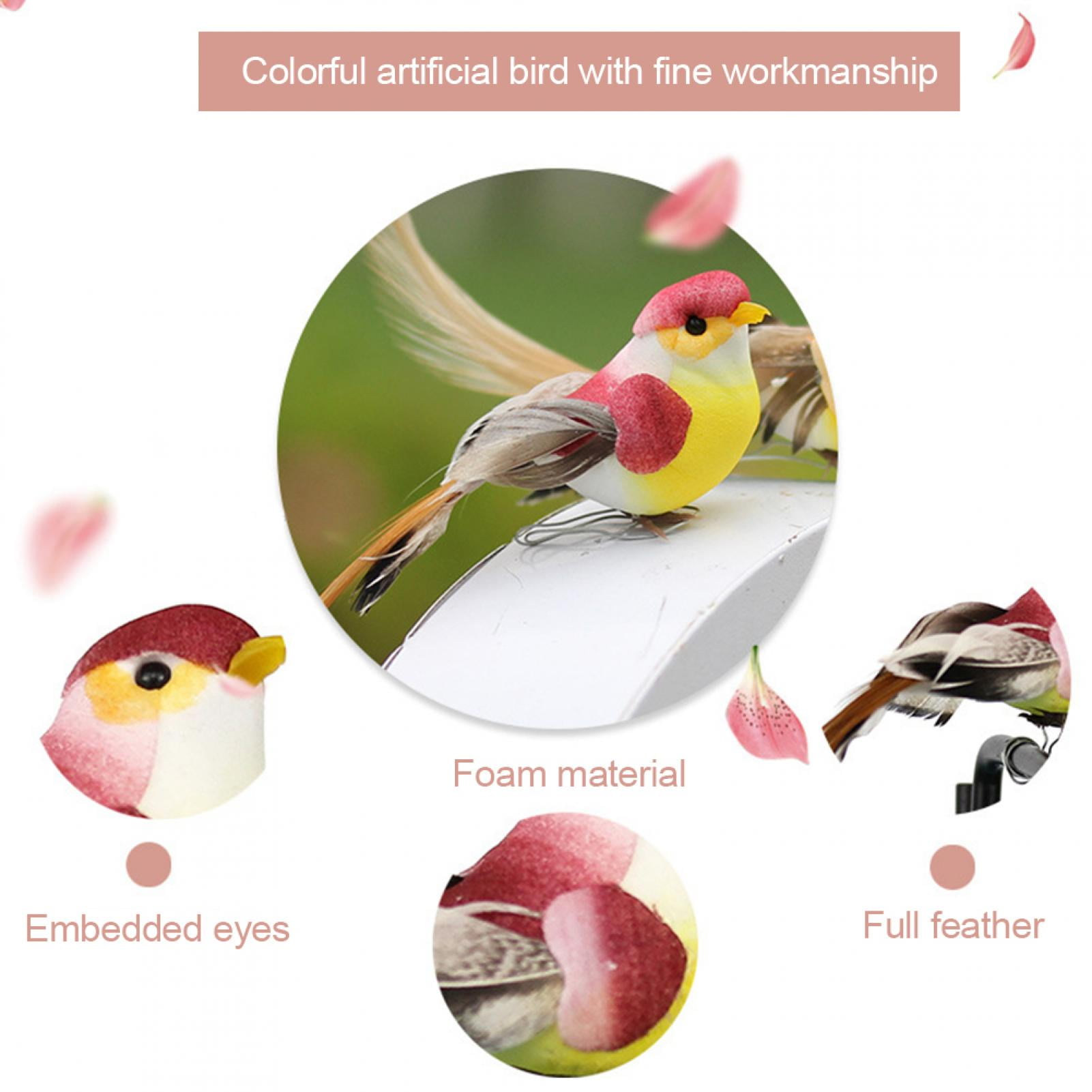 Craft Birds, Plant Decoration Artificial Bird Decor Craft Fake Birds ...