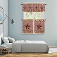 Country Stars Kitchen Curtains Set for Windows, Bless Our Home Berries ...