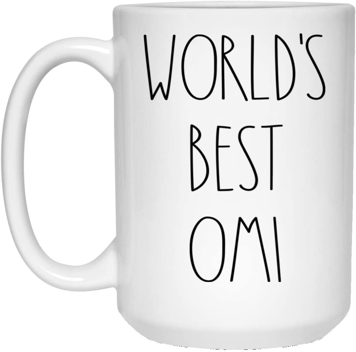 World's Best Omi Mug, Omi Rae Dunn Style Coffee Cup, Personalized Mug ...