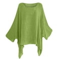 Sempai Sweatshirts And Hoodies Women Tops Long Sleeve Round Neck Plus
