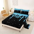 Castle Fairy Ice Cream Drip Bed Sheets 4-Piece, Stars Print Full Size ...