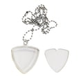 1/2/3Pcs Triangle Keychain Guitar Pick Holder Clear Case Heart Shaped ...