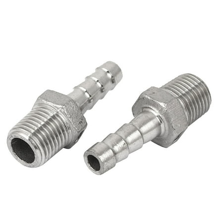 1/4BSP Male Thread to 8mm Hose Barb Straight Quick Fitting Adapter ...