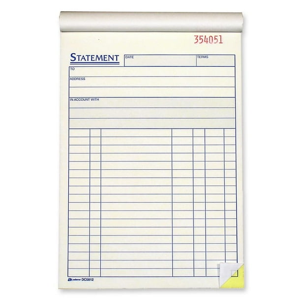 Adams® Statement Book, 2-Part, Carbonless, 50 ST/BK - Walmart.com ...