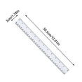 Clear Plastic Ruler - 30cm, Transparent, Double Scale, for Students and ...