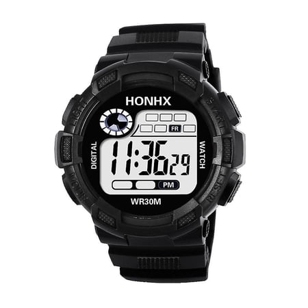 Fashion Mens Digital Led Analog Quartz Alarm Date Sports Wrist Watch ...