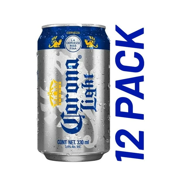 Cerveza Corona Light Lata 330 ML Pack de 12 | Walmart en línea