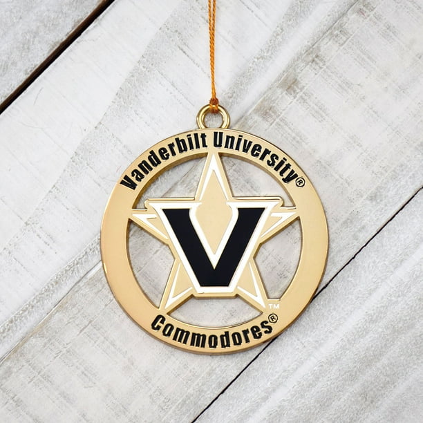 Vanderbilt Commodores New Logo Gold Ornament by Fan Frenzy Gifts ...