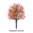 Autumn Mixed Color 28 Heads Simulated Violet Ground Insert Plastic ...