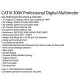 Ever Start Digital Multimeter 300 Volt with LCD Display, Test Light ...