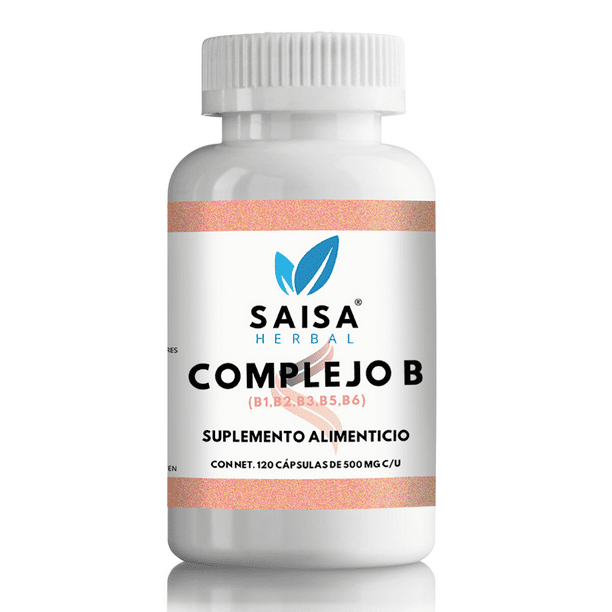 Complejo B Vitaminas (B1, B2, B3, B5, B6, B9) 120 Cáp | Bodega Aurrera en línea