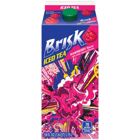 BRISK Raspberry Iced Tea, 59 fl oz - Walmart.com