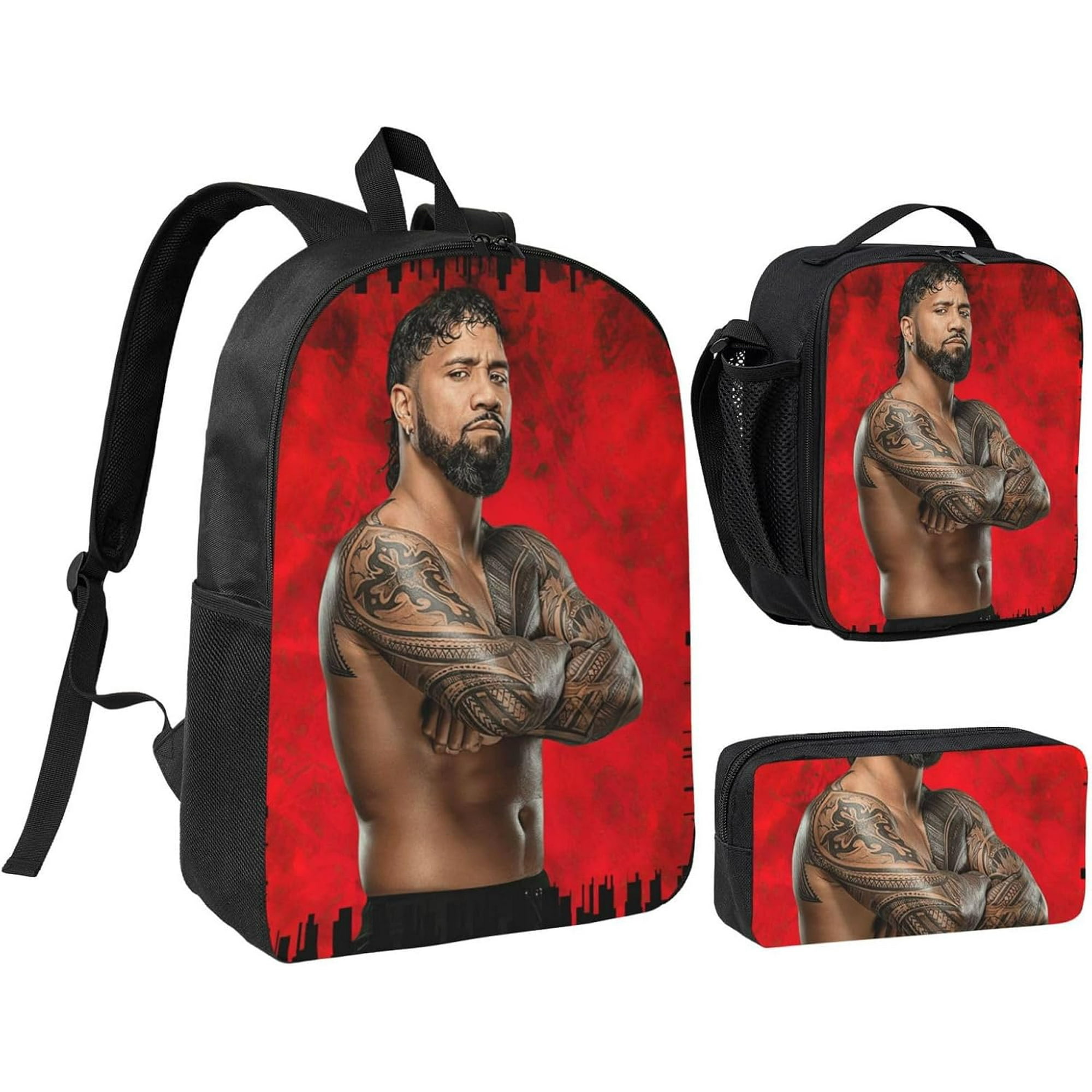 Click here for Jey Wrestler Uso Backpack 3 Pieces Set With Lunch... prices