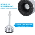 Black Furniture Leveling Feet 3.2 Inch Base M12 Thread 4 Pcs Carbon ...