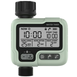 Nelson Dual Outlet Electric Water Timer with Large LCD Display ...