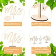 1 Set Mr and Mrs Sign for Wedding Table Vintage Rustic Wooden Mr Mrs ...