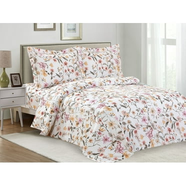 Violet Linen French Emblem Pattern, Luxury Ultra Soft 300 Thread Count ...