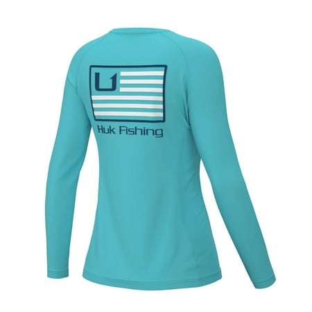 HUK Women's Standard Pursuit Long Sleeve Performance Shirt + Sun ...