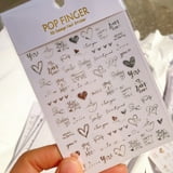 Happydeer Nail Sticker Non-Fading 3D Effects Excellent Saturation ...