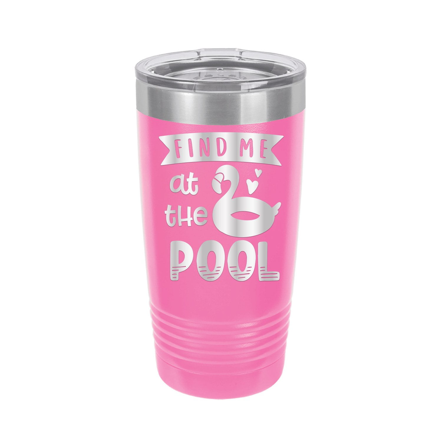 Find Me At The Pool - Engraved 20 oz Tumbler Mug Cup Unique Funny ...