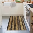 Area Rug 2x3ft Striped Dots Washable Area Rugs for Living Room Gold ...