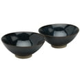 Tabletops Gallery 8" Reactive Blue Stoneware Ramen Bowls, Set of 2 ...