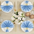 40 Pack Light Blue Satin Napkins 11.8x11.8 Inch, Washable Square ...