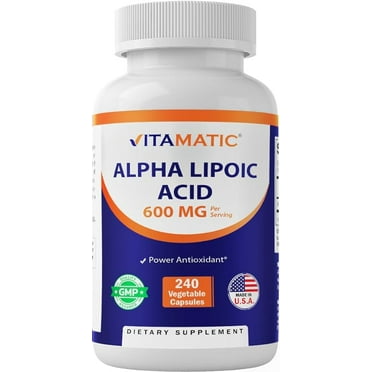 Alpha Lipoic Acid 600mg, 120 Capsules - Made In USA, 100% Money Back ...