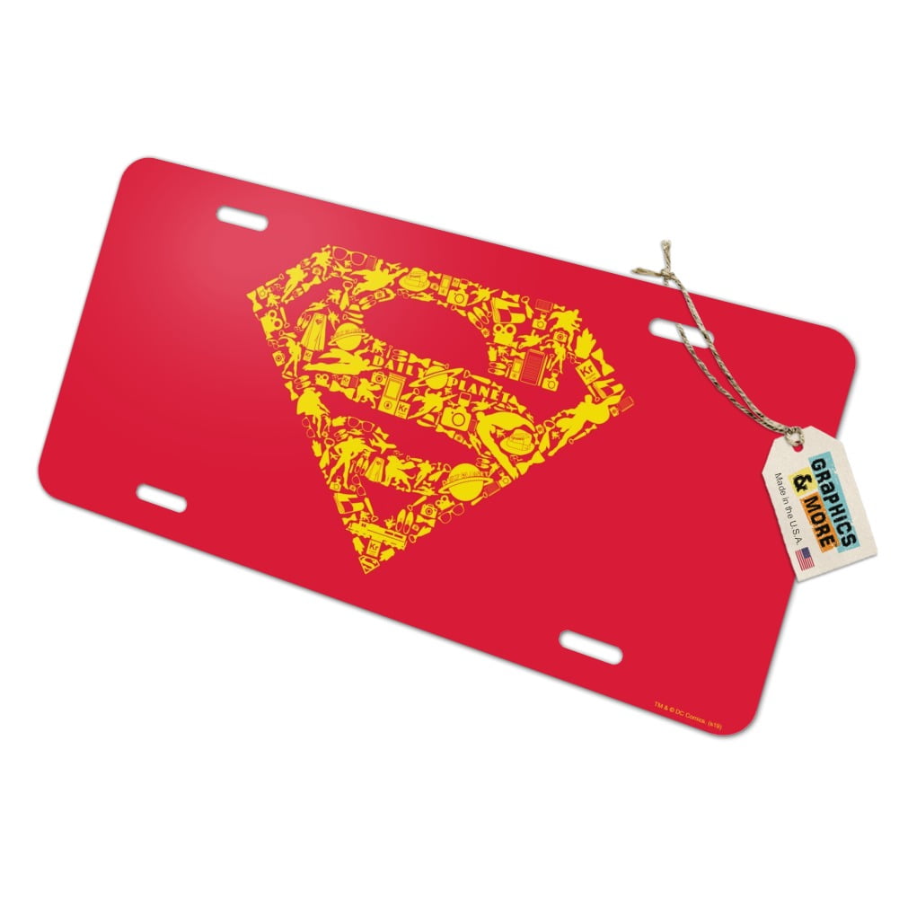 Superman Superman Icons Logo Novelty Metal Vanity Tag License Plate ...