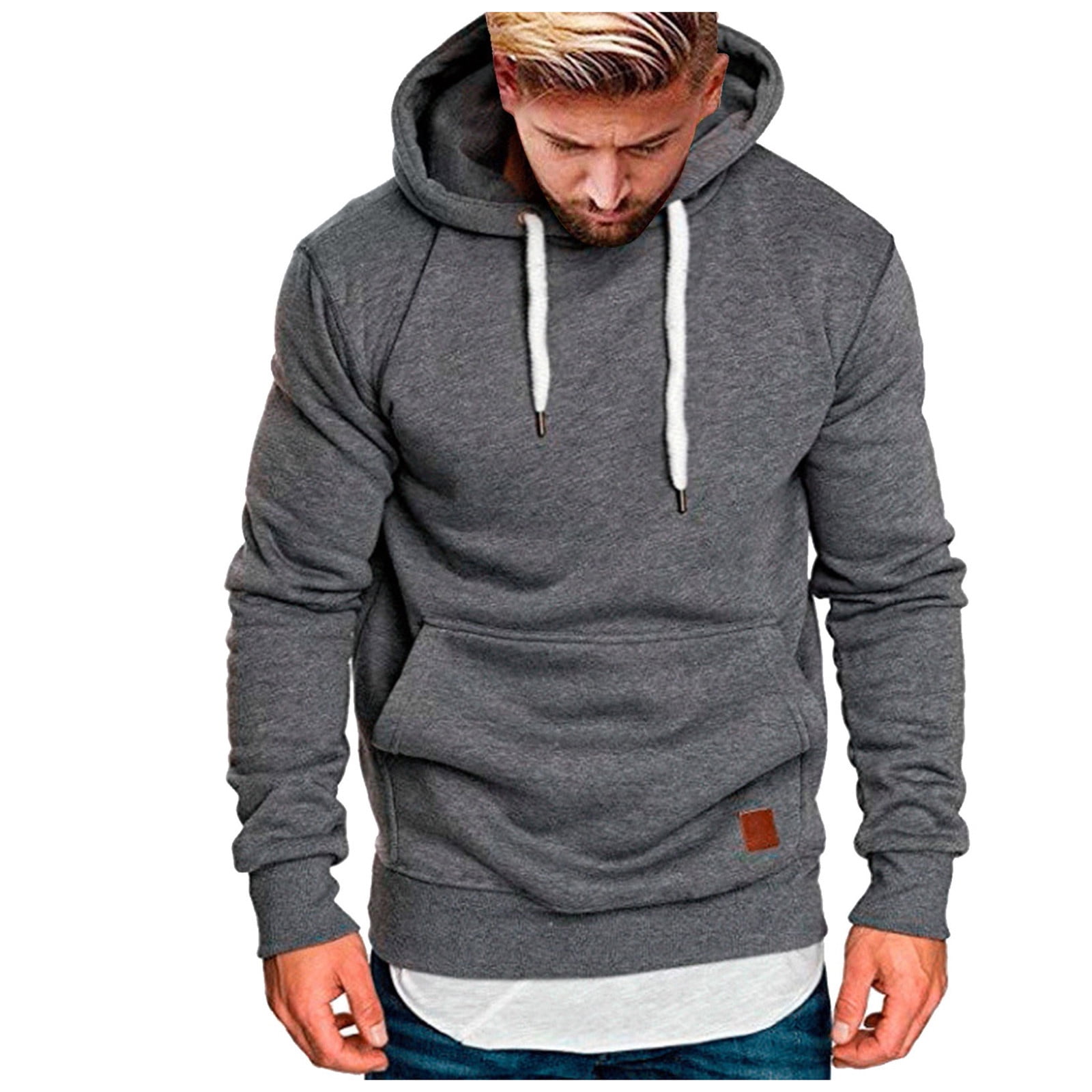 Click here for Kcodviy Mens Casual Hoodie Splicing Cool Hoodies F... prices