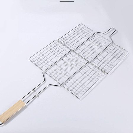 BBQ Barbecue Grill Folder Clip Wire Meshes BBQ Tool Accessories with ...