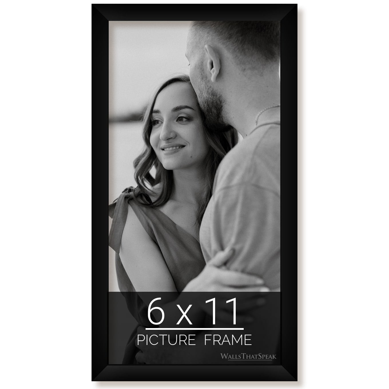 6x11 Black Picture Frame for Puzzles Posters Photos or Artwork ...