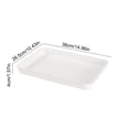 15x10.4 Inch Food Grade Plastic Serving Tray Reusable for Party Picnic ...