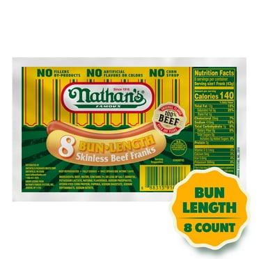 Nathan's Famous Beef Franks in Puff Pastry, Frozen Snack, 17.5 oz (496g ...