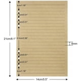 Heldig A5 Refill Paper, Lined Craft Paper for Large Leather Journal ...